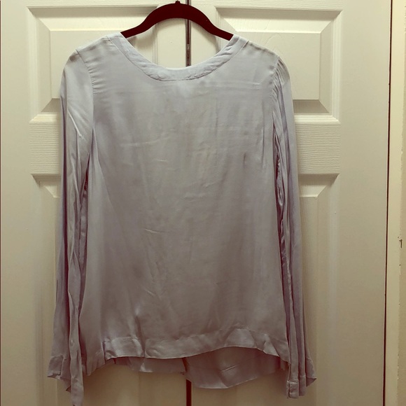 Bella Dahl | Tops | New Bella Dahl Powder Blue Blouse With Tie Back ...